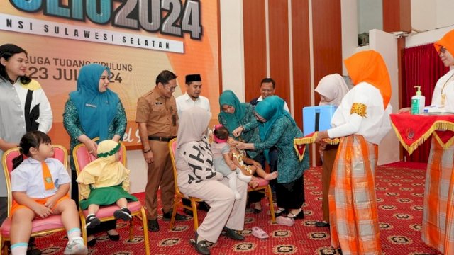 PIN Polio 2024 di Sulsel Sasar 1,2 Juta Anak